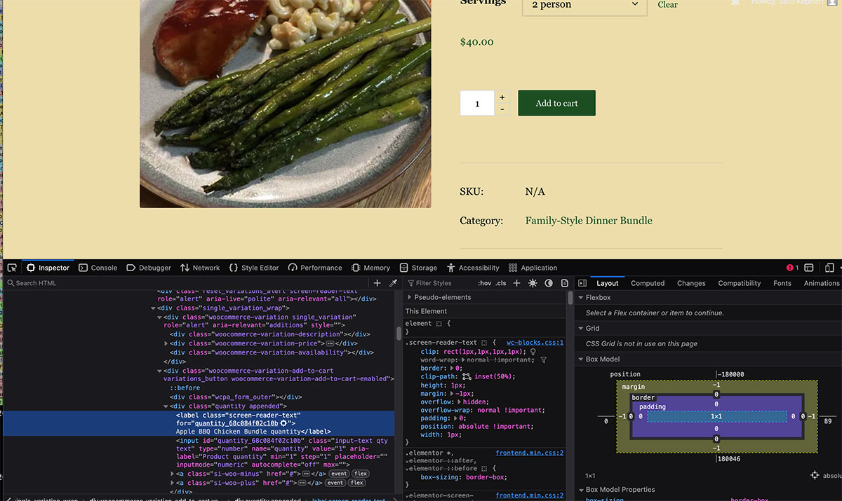 Random tag causing spacing issue in product page shortcode | WordPress.org